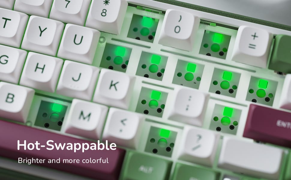 RK R65 Royal Kludge Wired Mechanical Keyboard 66 Keys 65% Gasket RGB ...