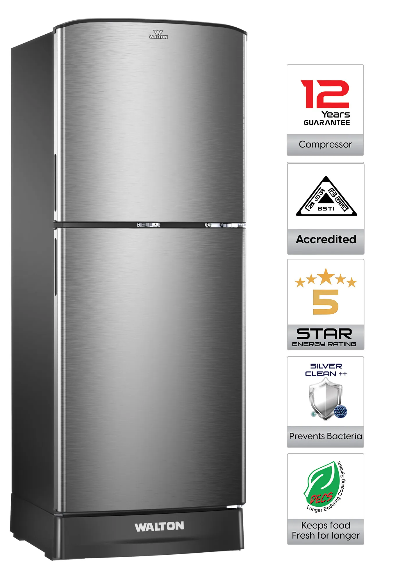 Walton Mini Fridge 132 LIter (4.5 CFT) Direct Cool - WFD-1B6-RXXX-XX ...