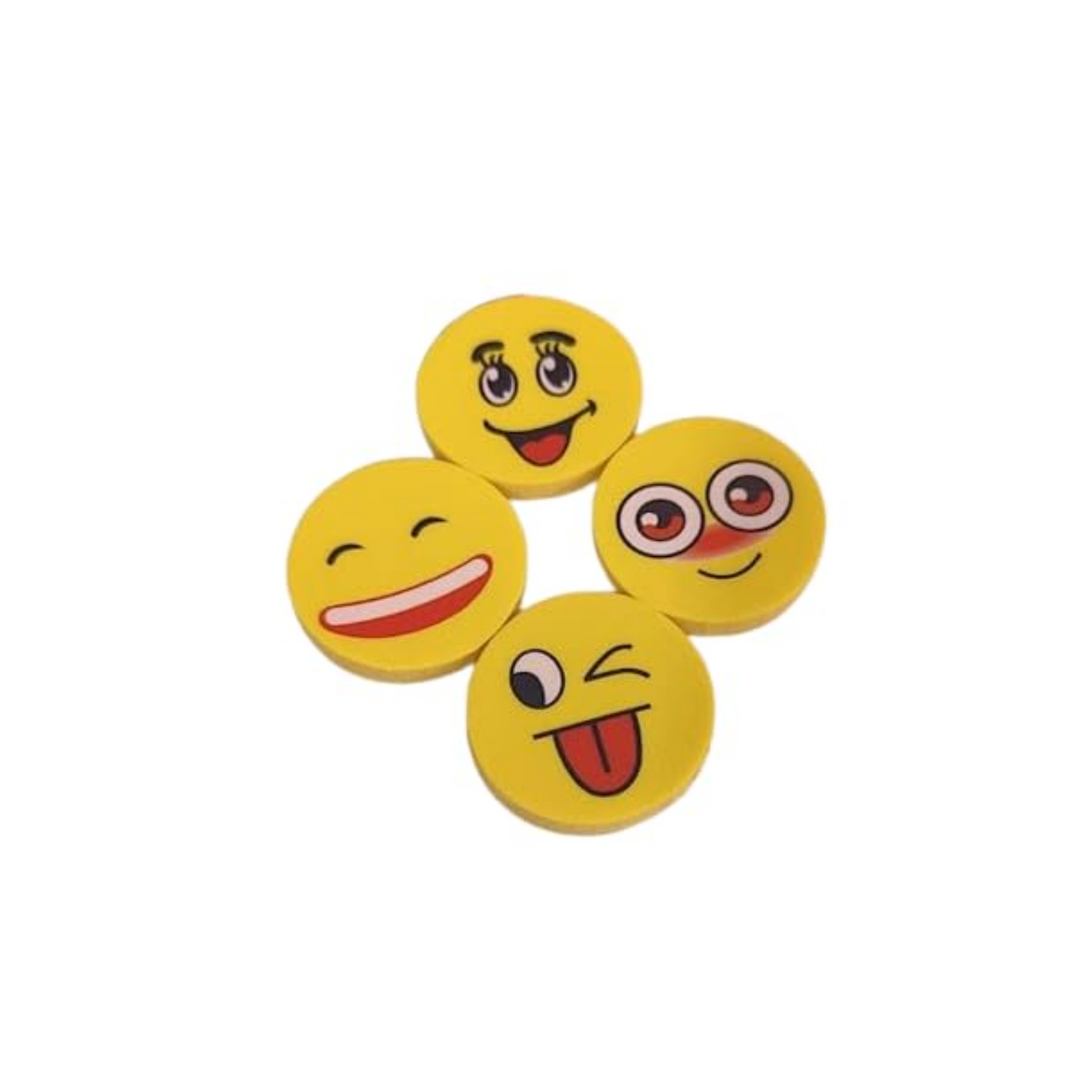Cute Emoticon/Emoji Eraser for kids (4pcs) - Sale Bangladesh