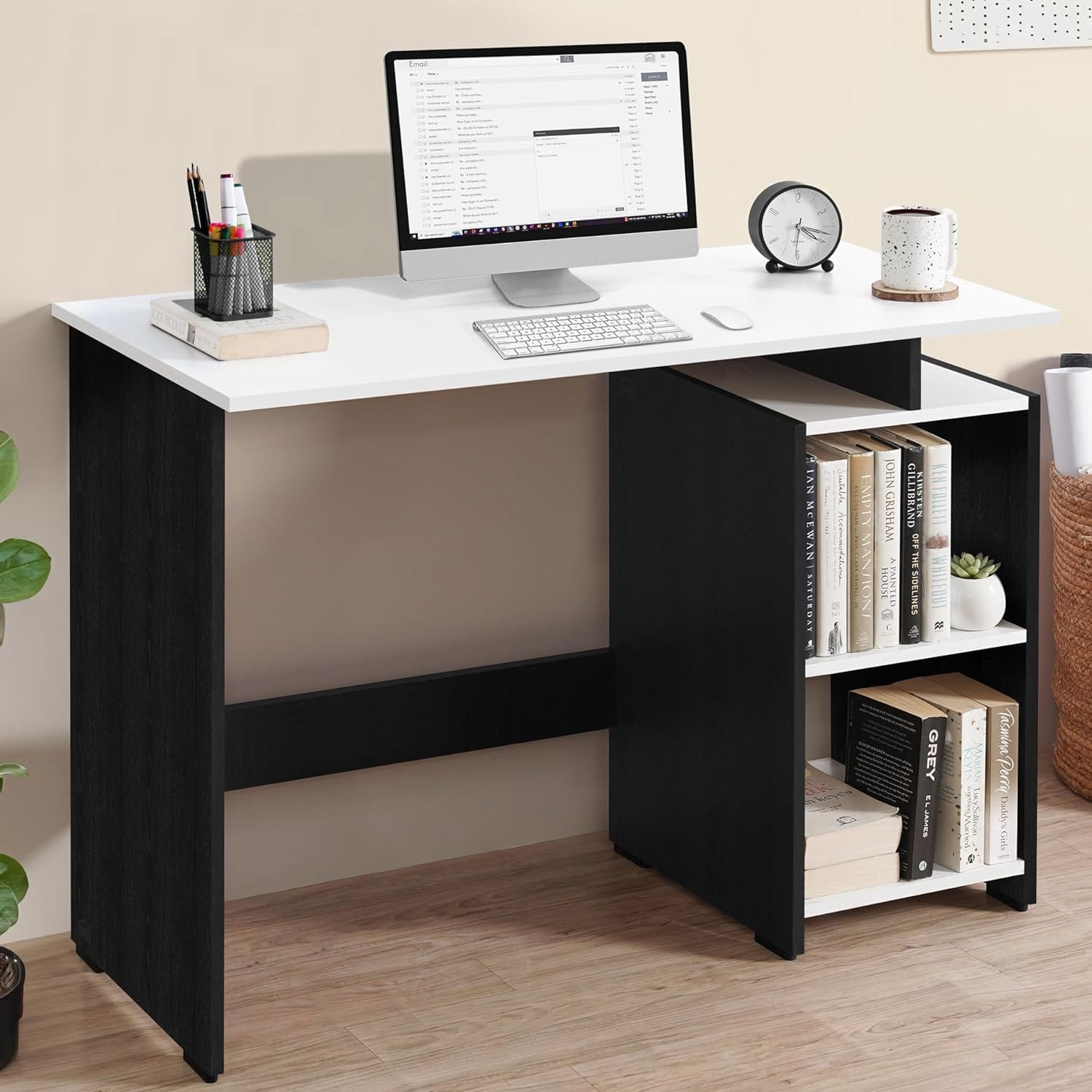 Study Table with 2 Tier Bottom Storage - Office Desk - WFH/Office ...