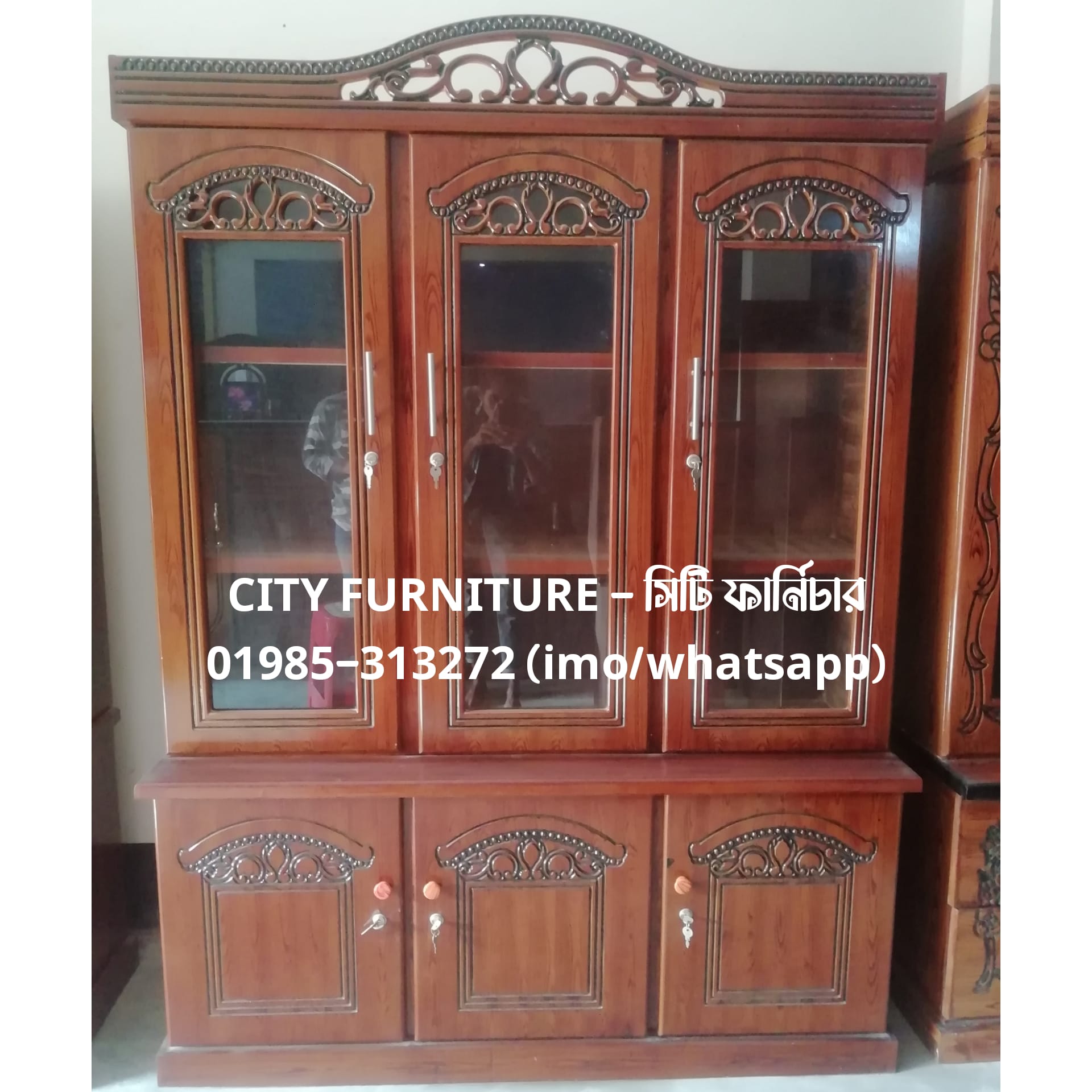 C-0569 (3Door Wall Showcase/Cabinet) - Sale Bangladesh